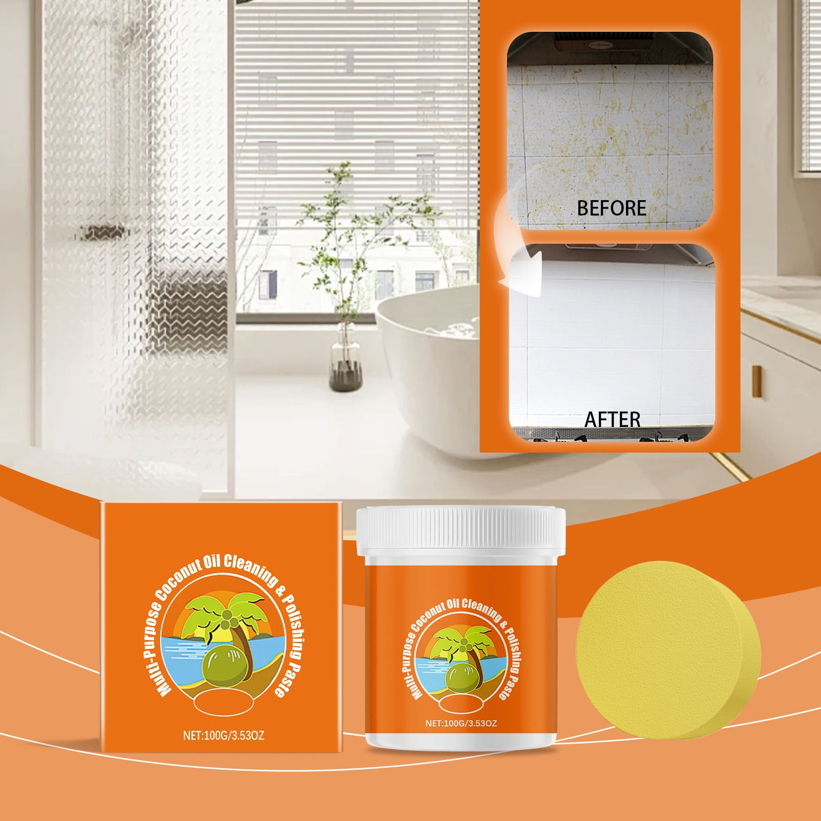 All Purpose Cleaning Paste, Multi-Surface Cleaner and Polish for Stove ...