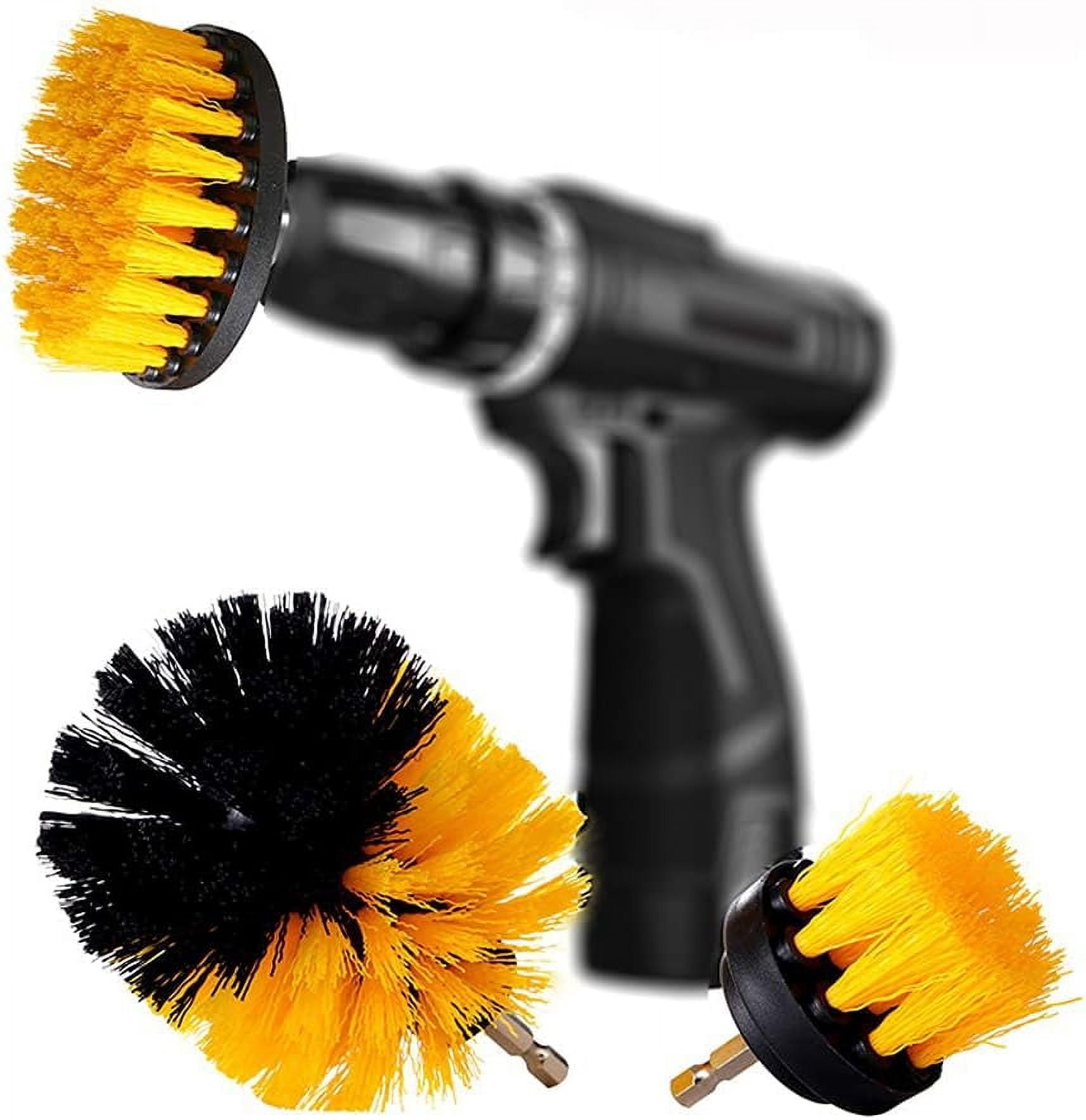 All Purpose Drill Brush Attachment Set of 3 - Power Scrubbing Drill ...