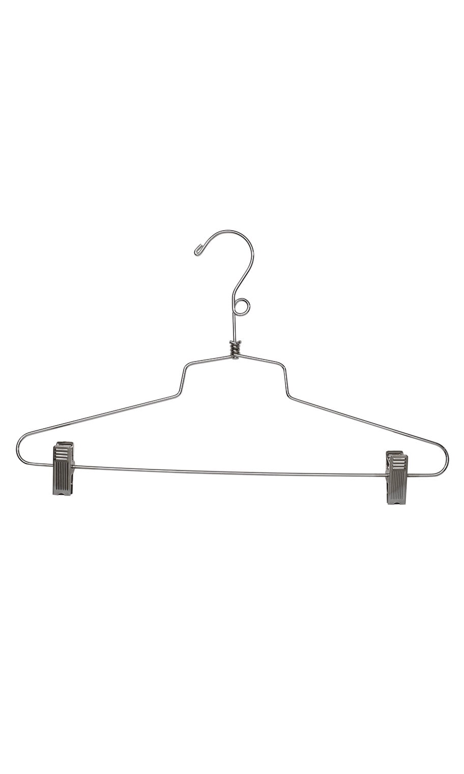 SSWBasics All Purpose Hangers - Metal - Chrome (16 inch) - Case of 20 ...