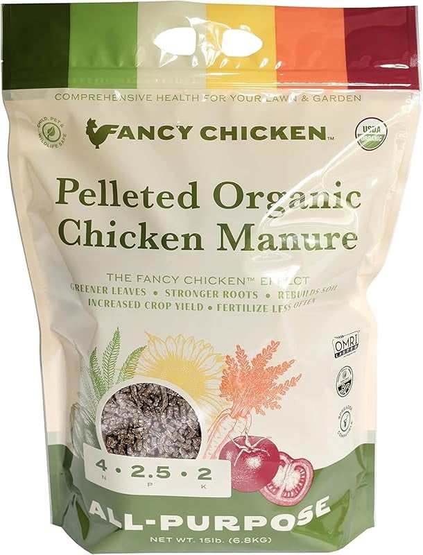 All-Purpose Manure - 15lbs Pelleted Dried Organic Chicken Manure | All ...