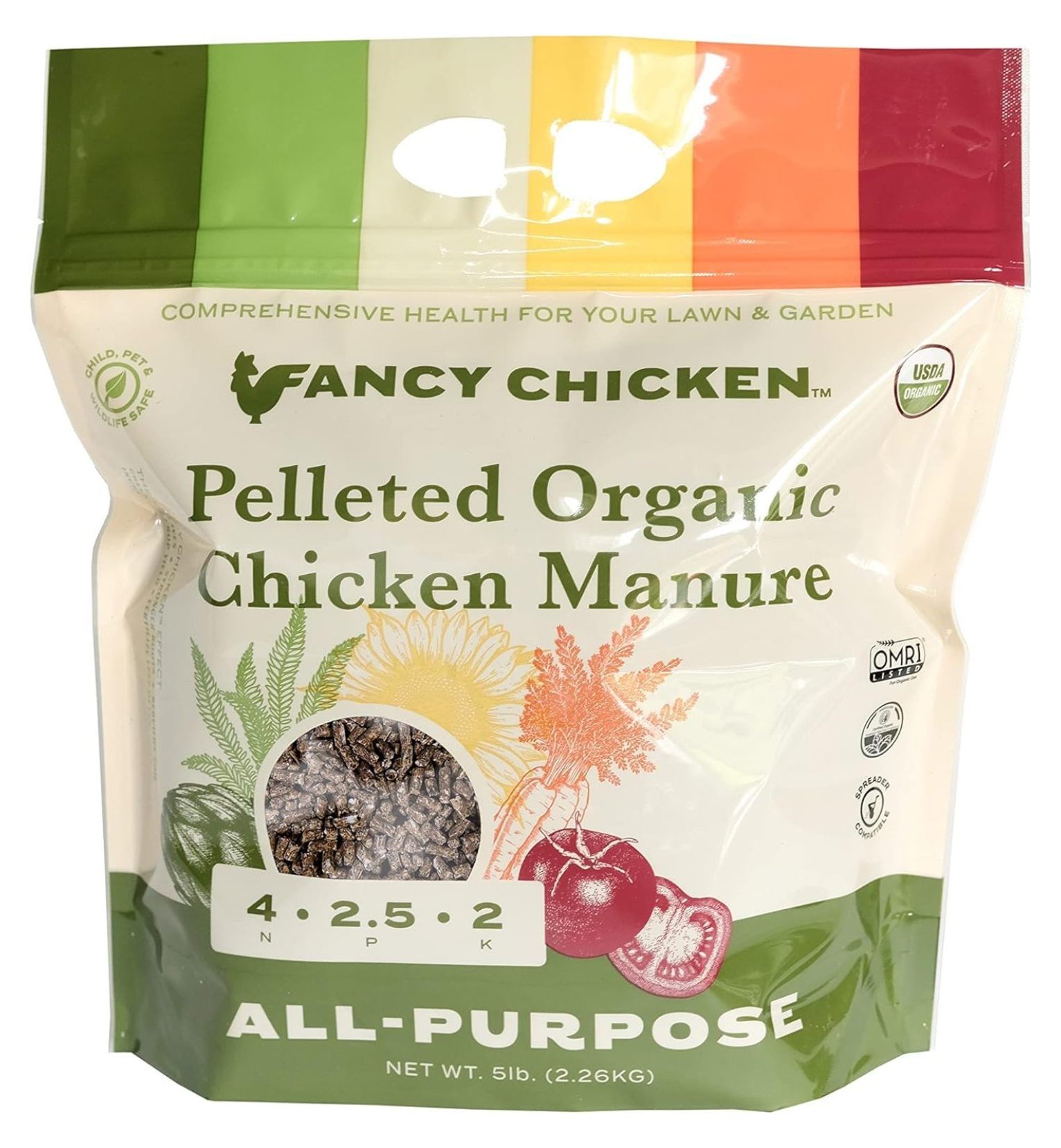All-Purpose Manure - 5lbs Pelleted Dried Organic Chicken Manure | All ...