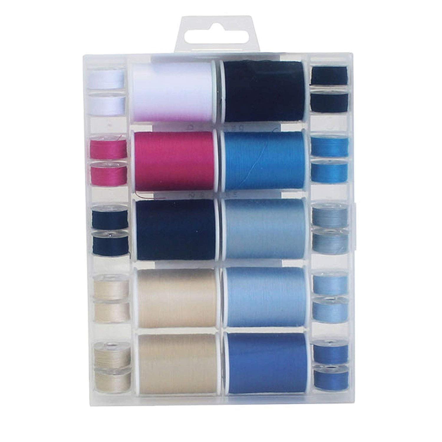 All Purpose Sewing Thread & Bobbin Assortment - 10 Spools of 100% ...