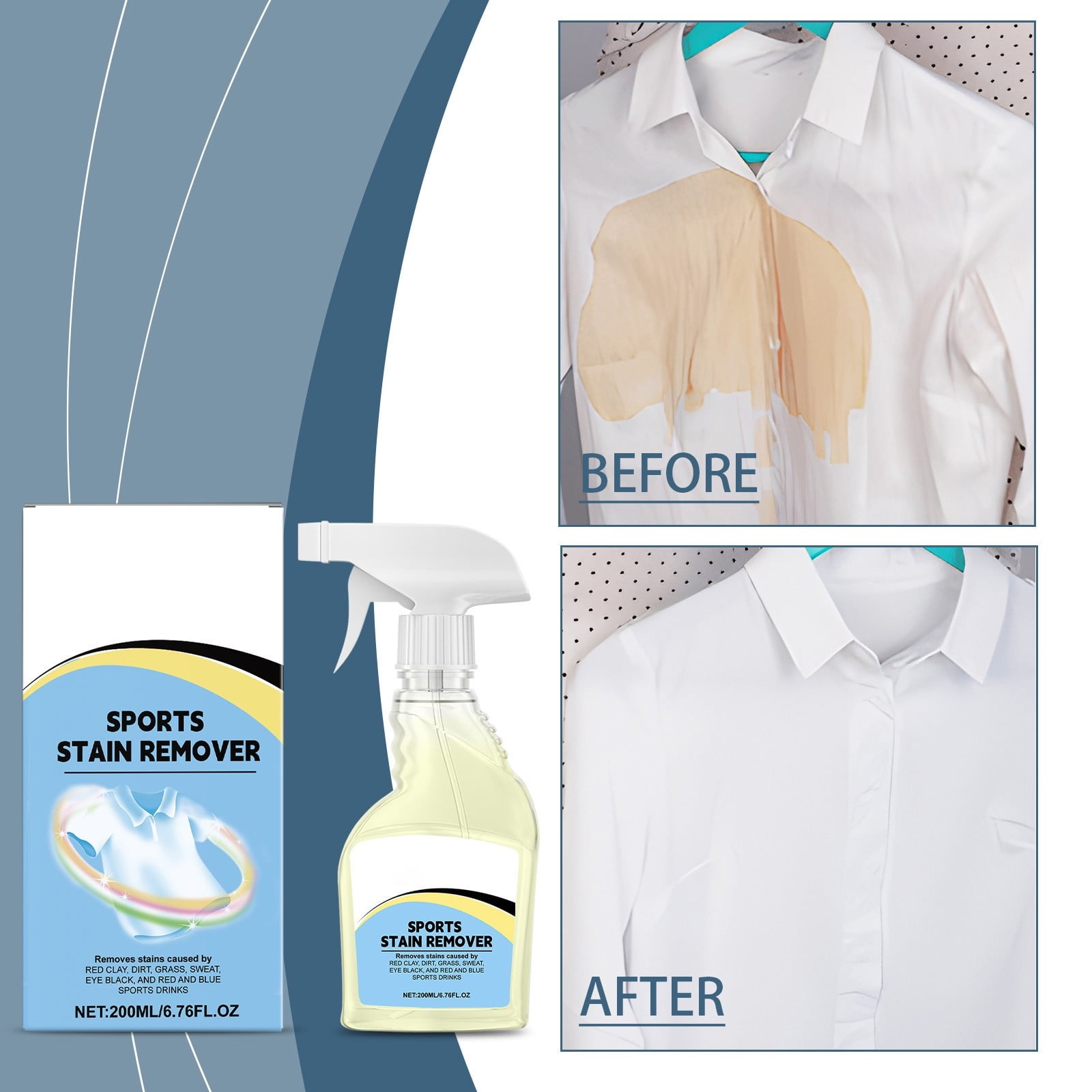 All-Purpose Stain Remover for Cleaning Performance in Sportswear ...