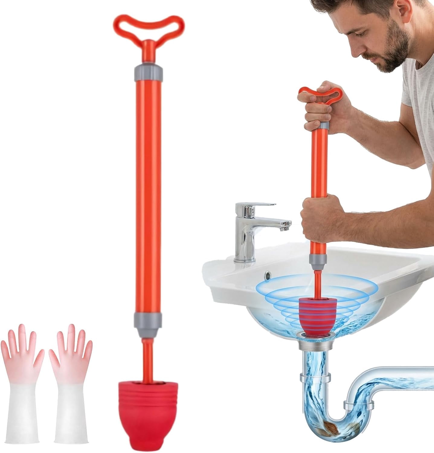 All-Purpose Toilet Unclogging Tool, Nemesis for Kitchen Sewer and ...