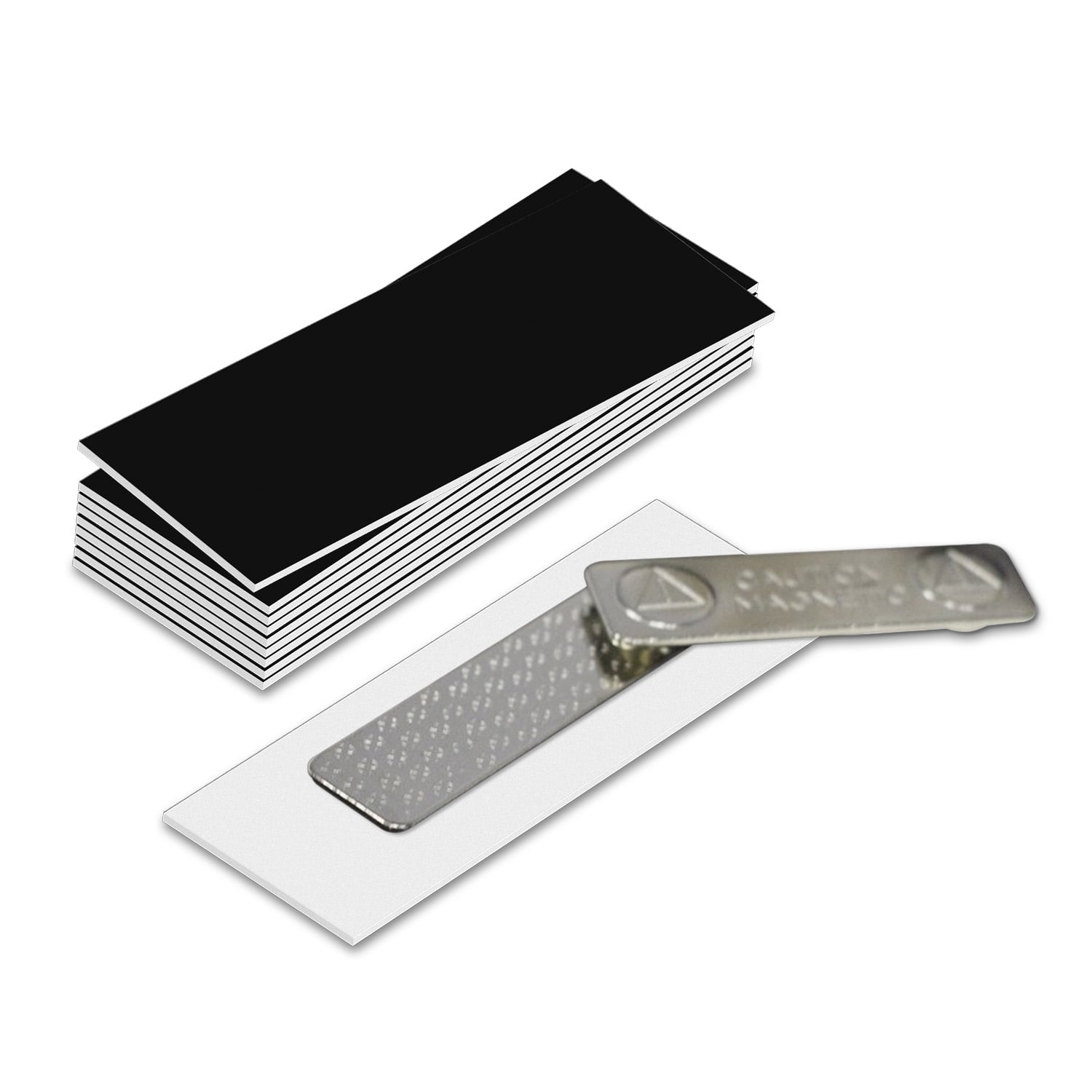 1" x 3" Name Tag Badge Blanks with Magnetic Backing, Square Corners ...
