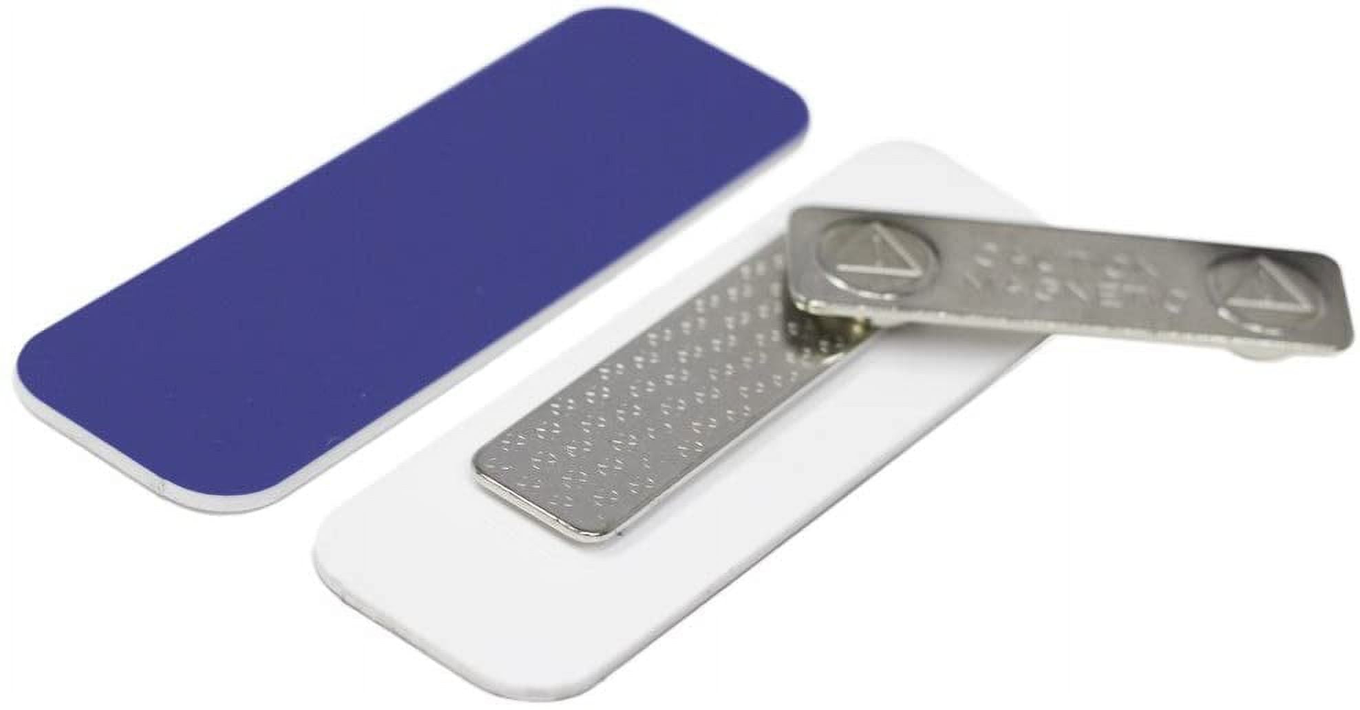 All Quality Badges Name Tag/Badge Blanks - 25 Pack - Blue 1" X 3 ...