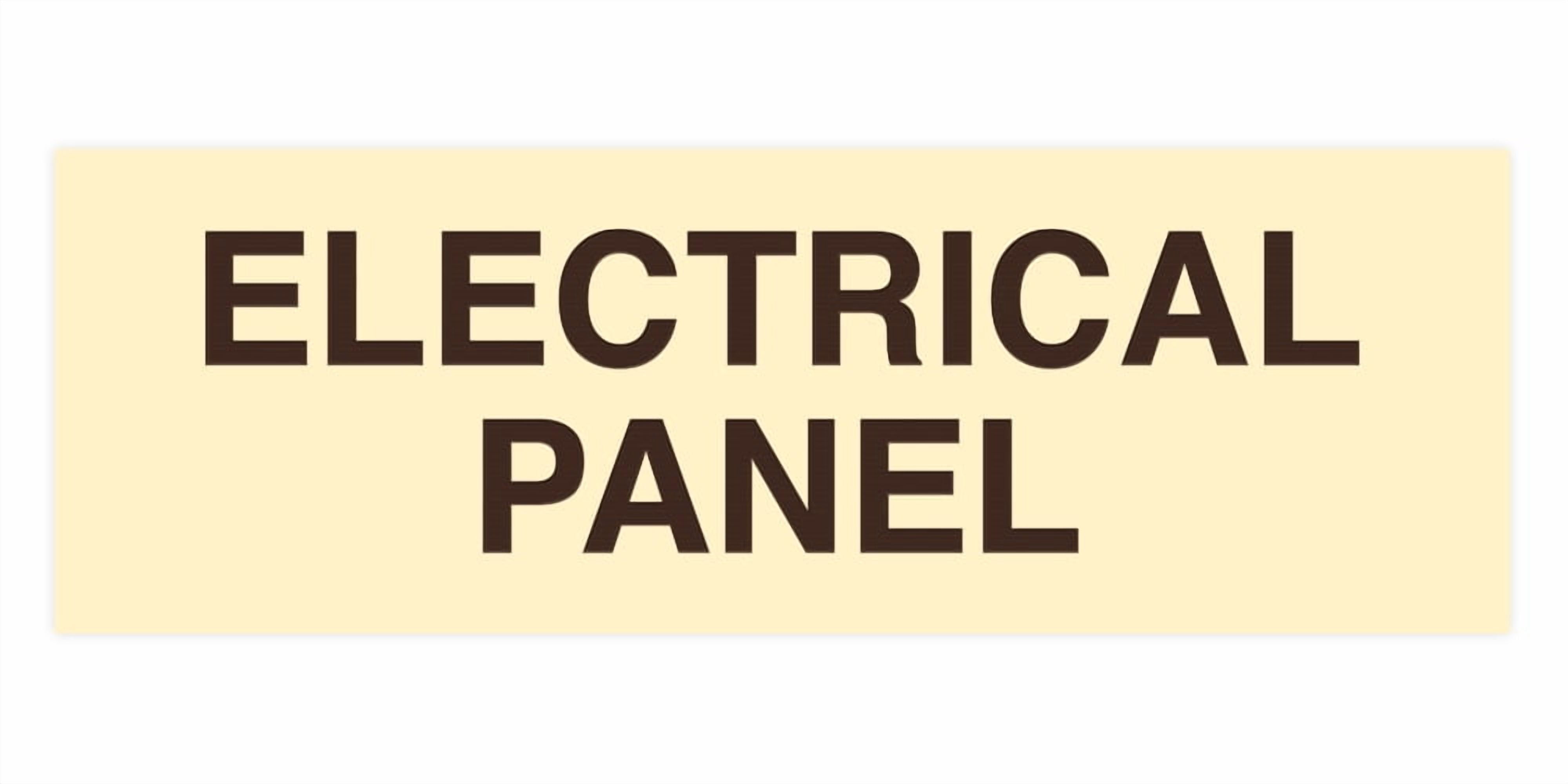 All Quality Basic Electrical Panel Sign - Fire Regulation Safety ...