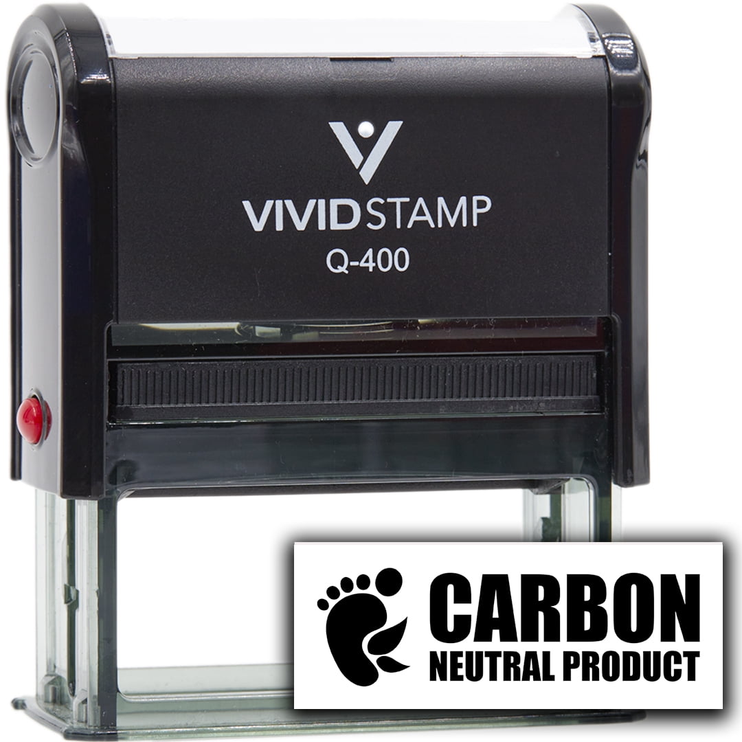 All Quality Carbon Neutral Product Self-Inking Rubber Stamp (Black Ink ...