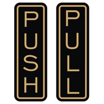 Signs ByLITA Classic Framed Push button to open door (finger pointing ...