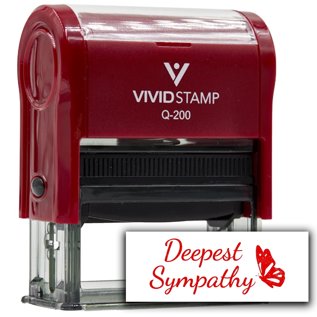 All Quality Deepest Sympathy Self-Inking Rubber Stamp | Family ...