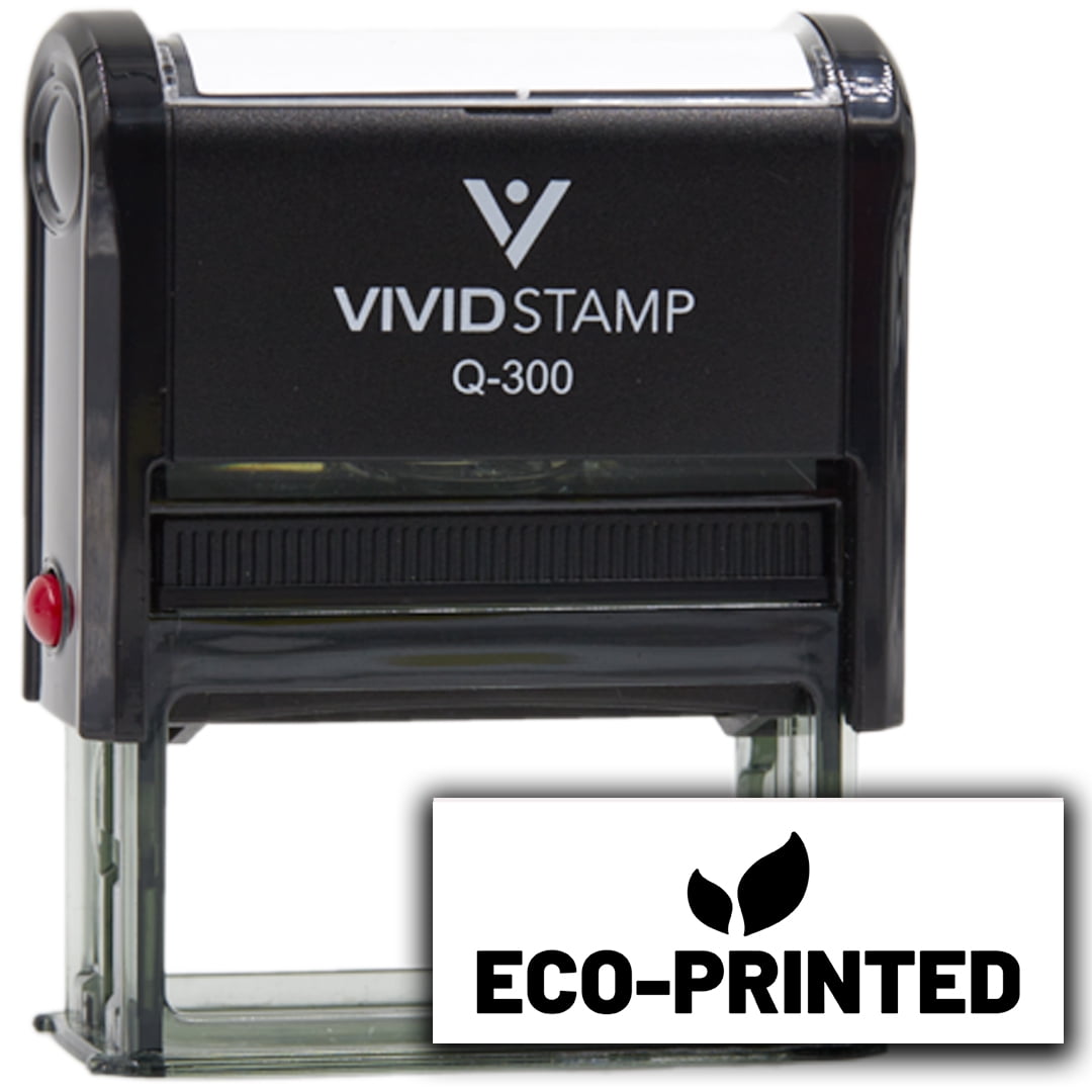All Quality Eco-Printed Self-Inking Rubber Stamp (Black Ink) - Q-300 ...