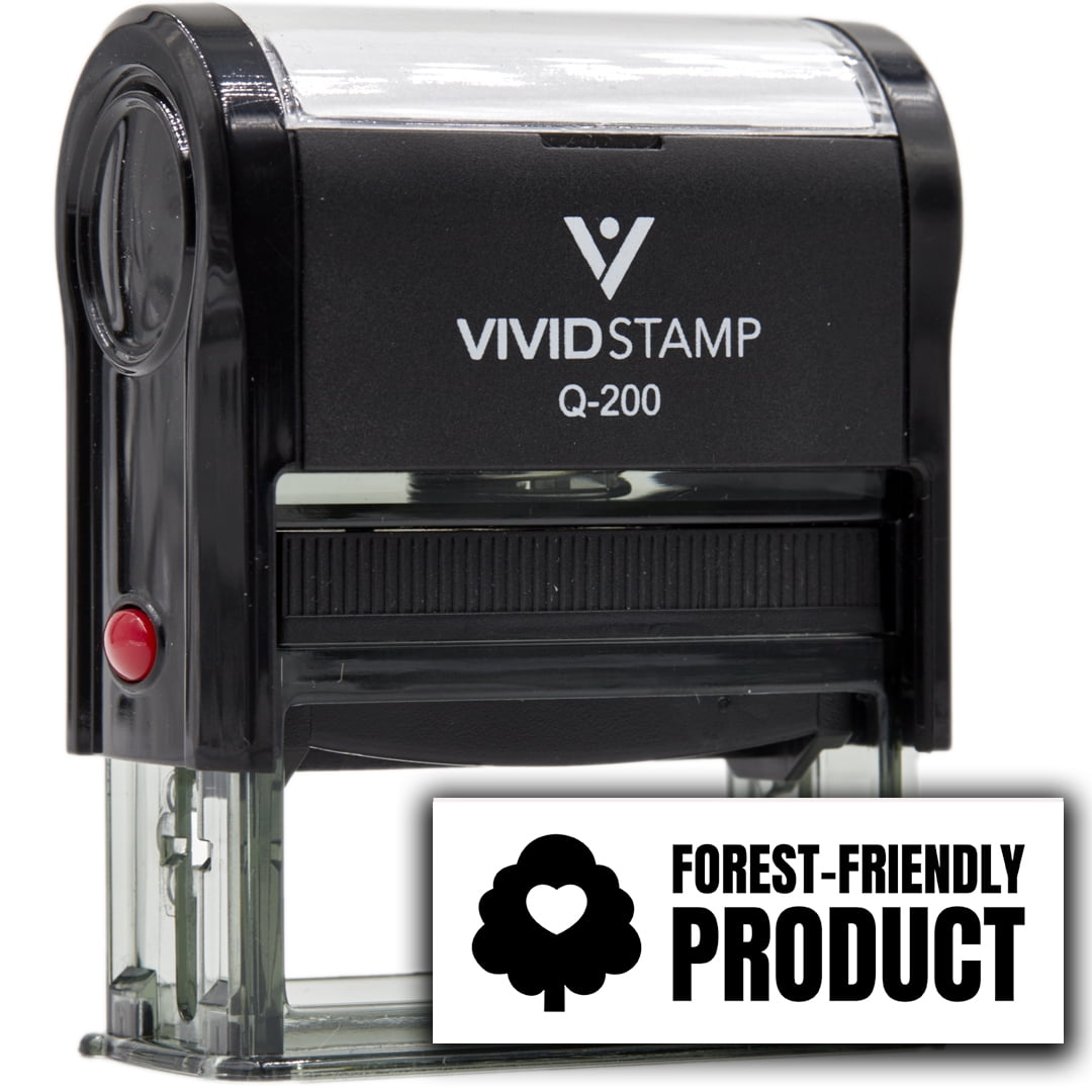 All Quality Forest-Friendly Product Self-Inking Rubber Stamp (Black Ink ...