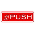 All Quality Fun Horizontal Push Pull Door Sign (Red) - Large - Walmart.com