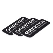 First Time Attendee 1 x 3" Name Tag/Badge, Silver, (3 Pack) - Walmart.com