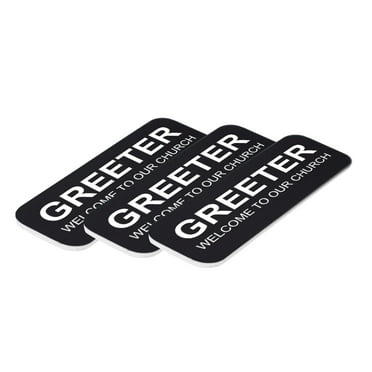 First Time Attendee 1 x 3" Name Tag/Badge, Silver, (3 Pack) - Walmart.com