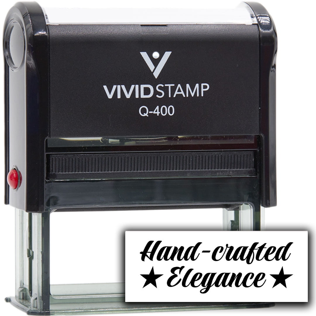 All Quality Hand-Crafted Elegance Self-Inking Rubber Stamp ...