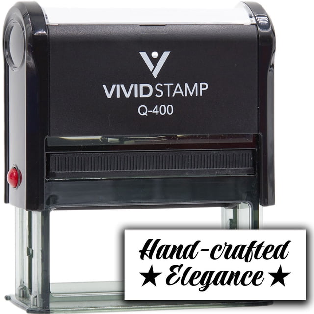 All Quality Hand-Crafted Elegance Self-Inking Rubber Stamp ...