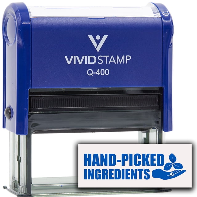 All Quality Hand-Picked Ingredients Self-Inking Rubber Stamp ...