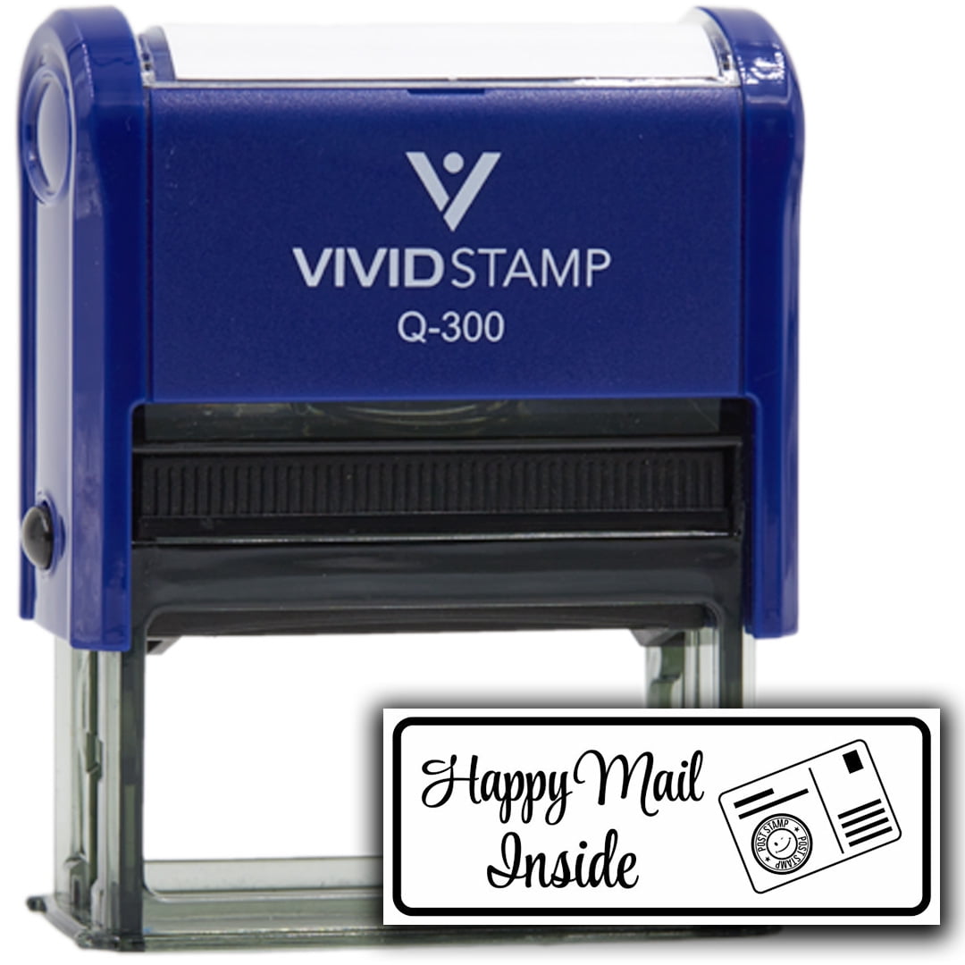 All Quality Happy Mail Inside Self-Inking Rubber Stamp | Business and ...