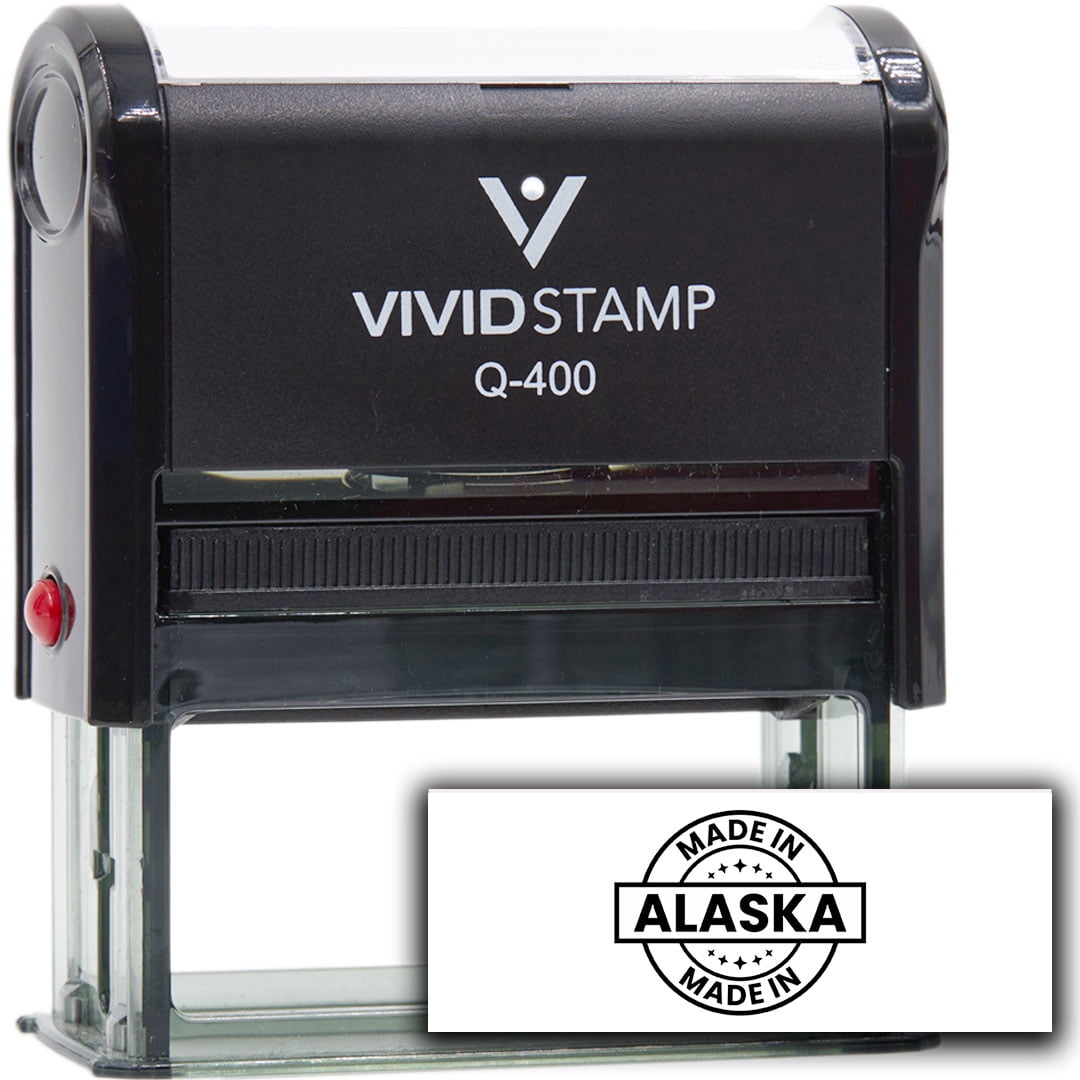 All Quality Made In Alaska Self-Inking Rubber Stamp (Black Ink) - Q-400 ...