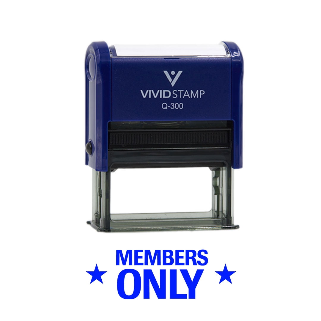 All Quality Members Only Self-Inking Rubber Stamp | Professional ...