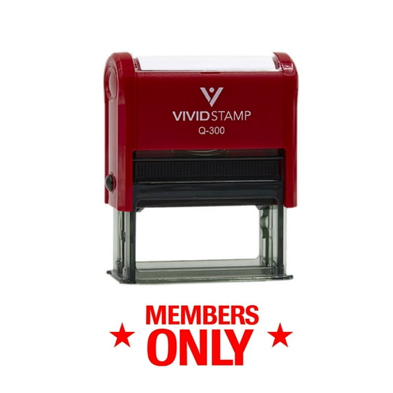 All Quality Members Only Self-Inking Rubber Stamp | Professional ...