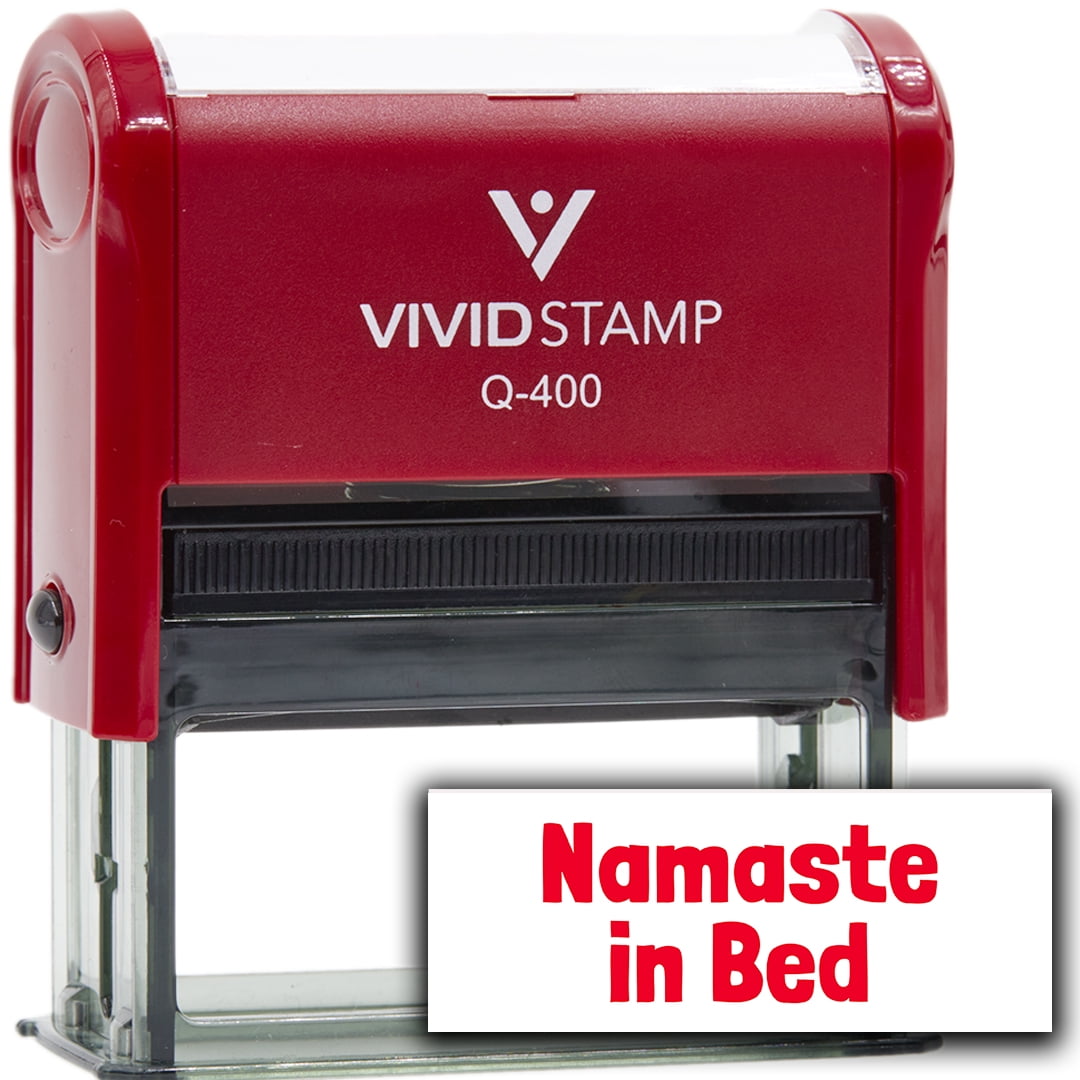 All Quality Namaste in Bed Self-Inking Rubber Stamp | Agenda Planning ...