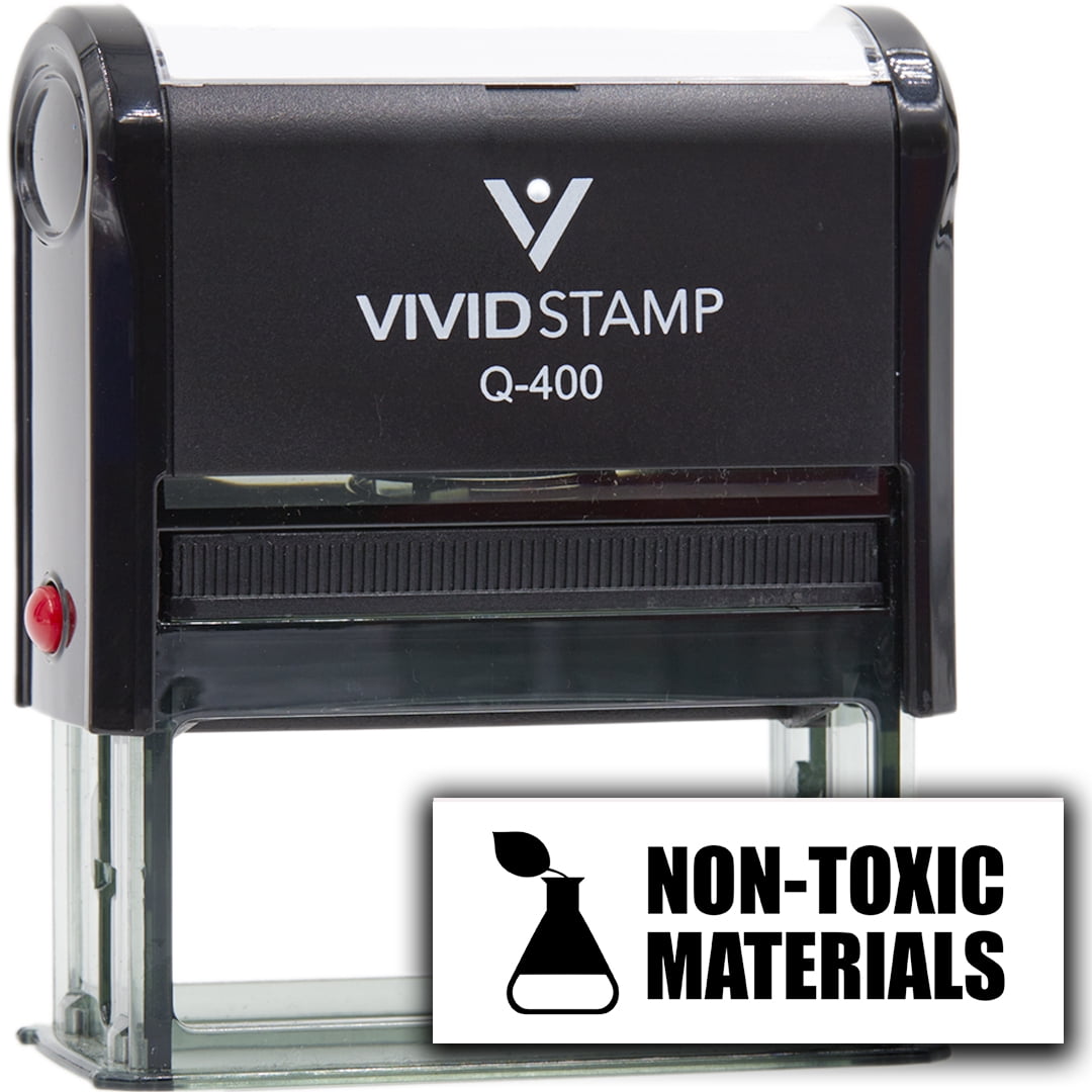 All Quality Non-Toxic Materials Self-Inking Rubber Stamp (Black Ink ...