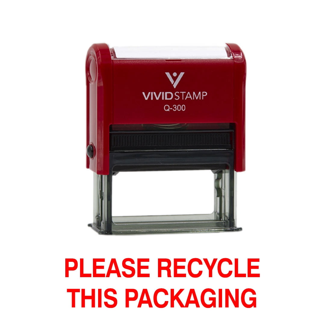 All Quality Please Recycle This Packaging Self-Inking Rubber Stamp ...