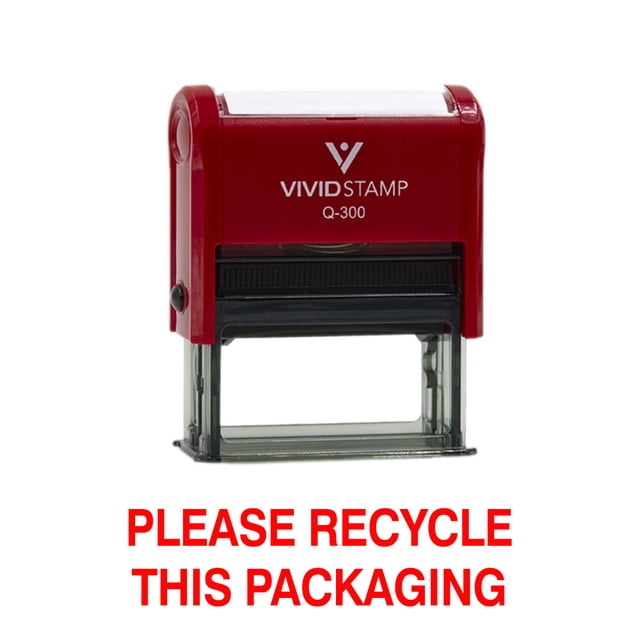 All Quality Please Recycle This Packaging Self-Inking Rubber Stamp ...