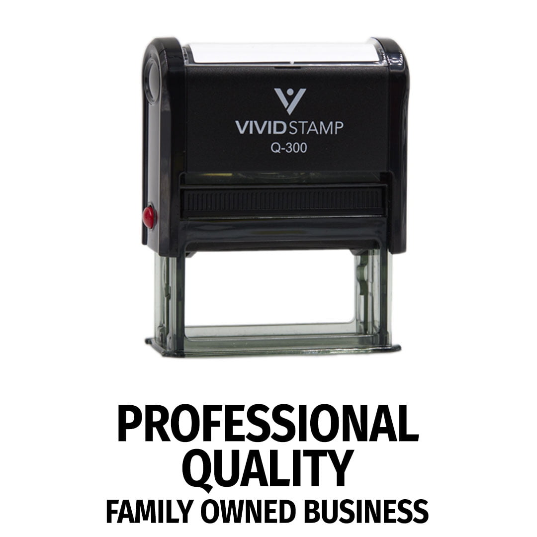 All Quality Professional Quality Family Owned Business Self-Inking ...