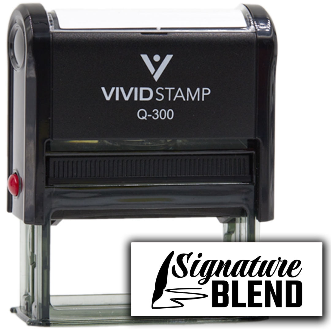 All Quality Signature Blend Self-Inking Rubber Stamp | Handcrafted ...