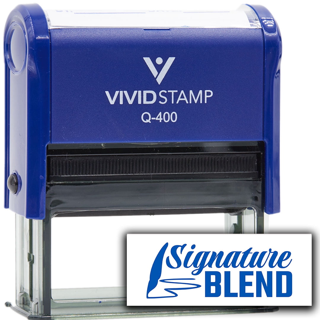All Quality Signature Blend Self-Inking Rubber Stamp | Handcrafted ...