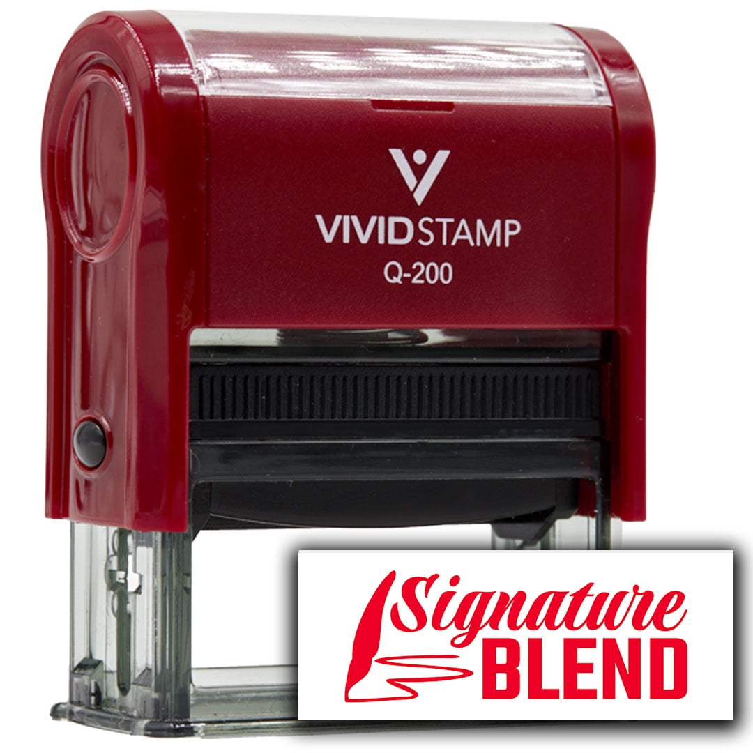 All Quality Signature Blend Self-Inking Rubber Stamp | Handcrafted ...