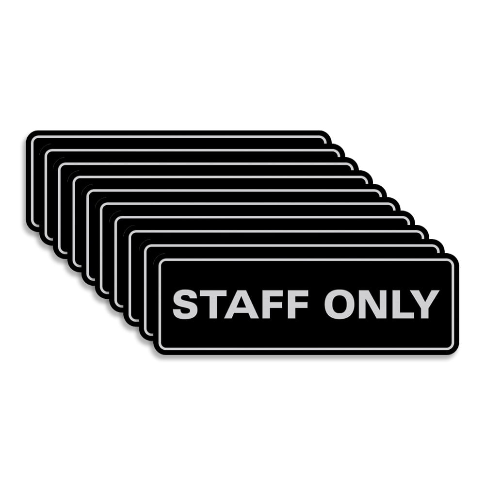 All Quality Standard Staff Only Wall or Door Sign | Easy Installation ...
