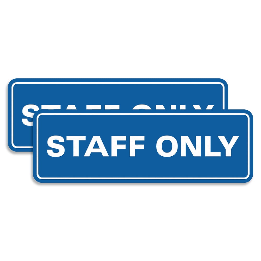 All Quality Standard Staff Only Wall or Door Sign | Easy Installation ...