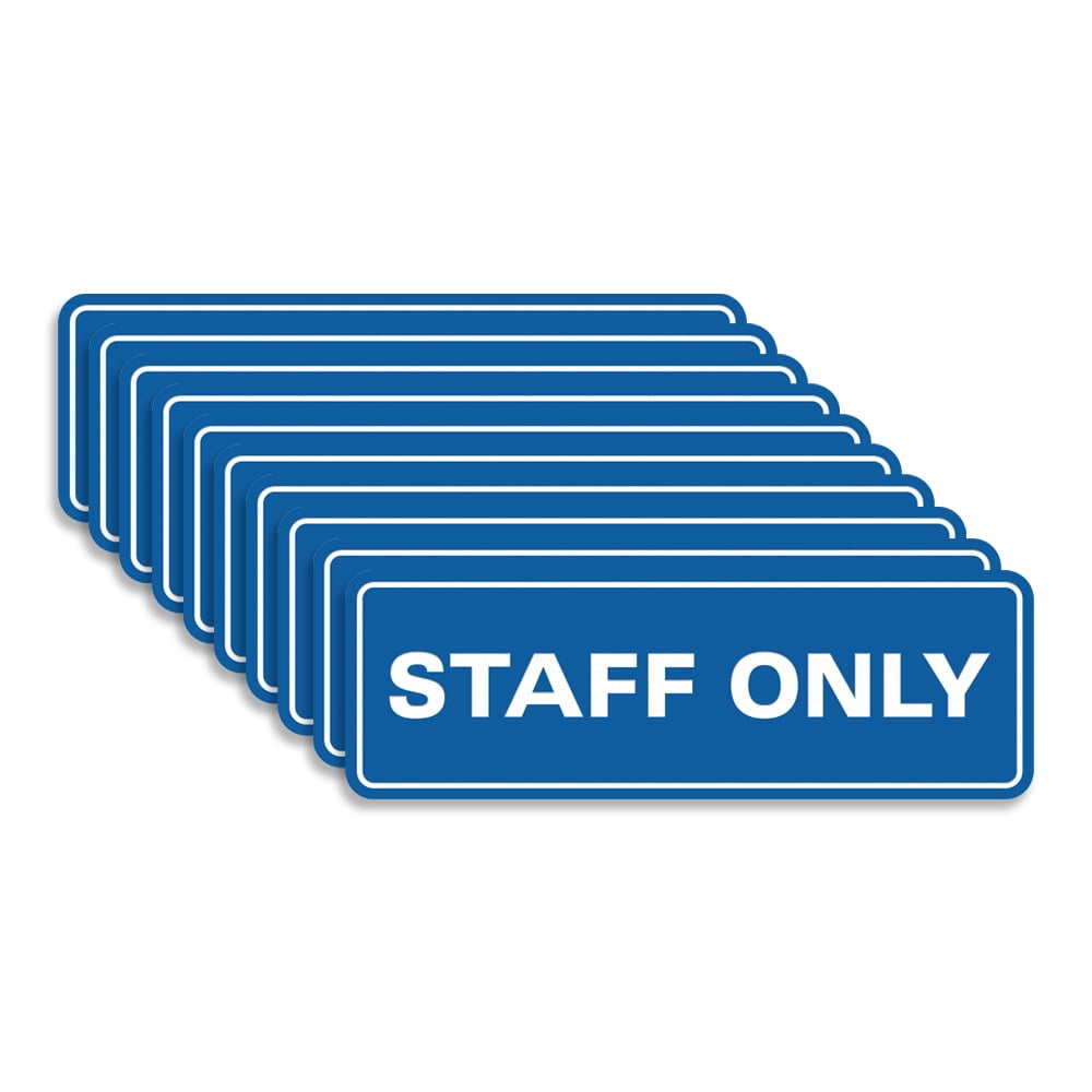 All Quality Standard Staff Only Wall or Door Sign | Easy Installation ...