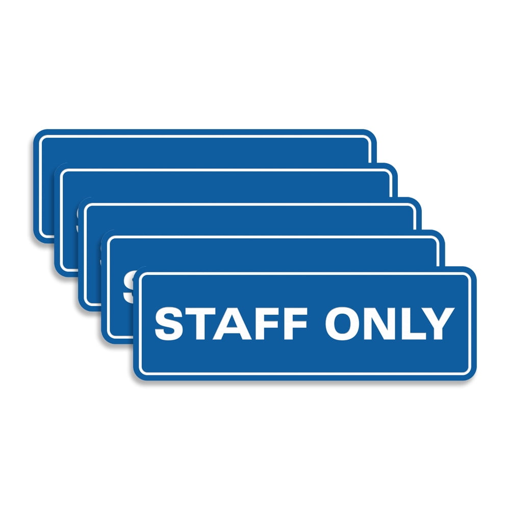 All Quality Standard Staff Only Wall or Door Sign | Easy Installation ...