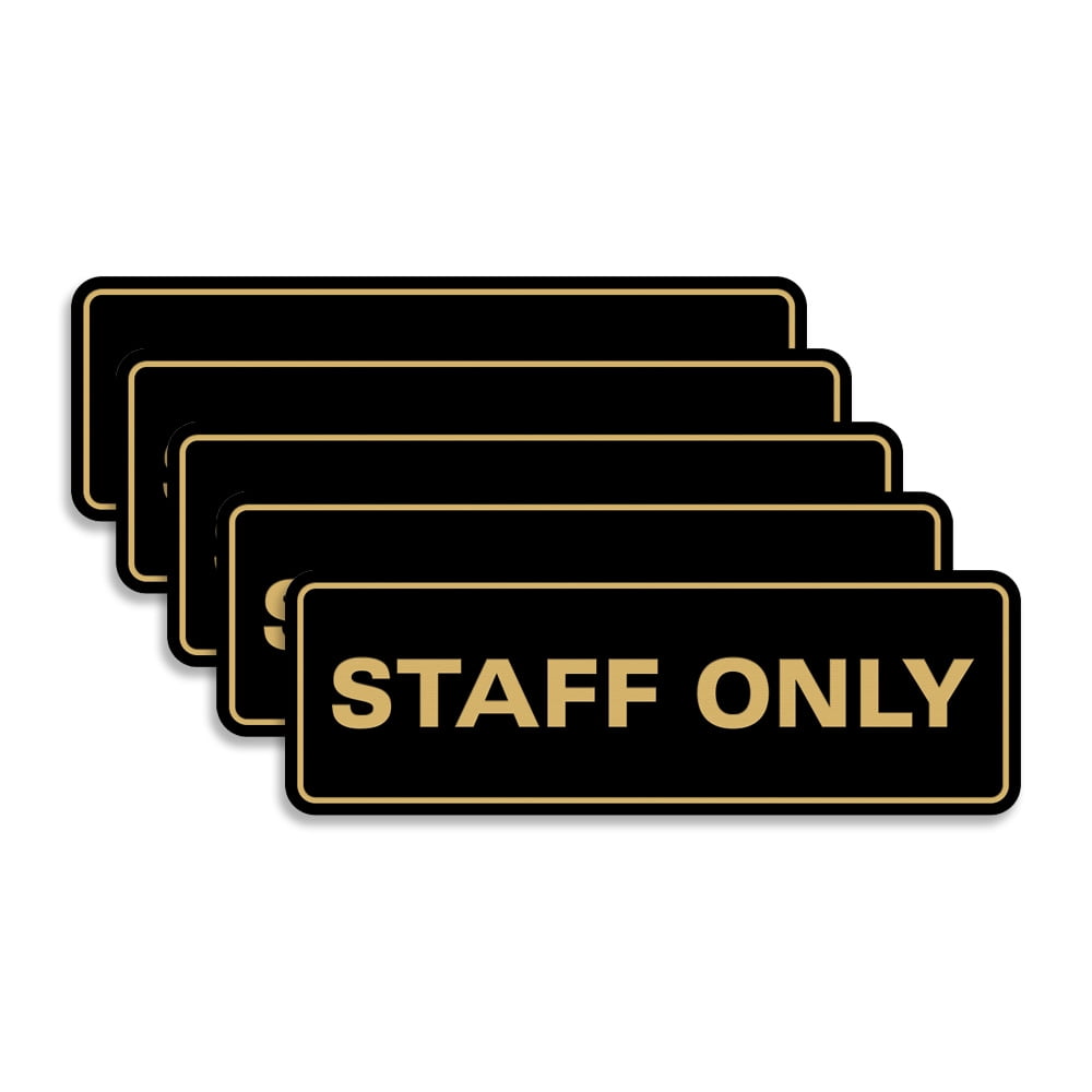 All Quality Standard Staff Only Wall or Door Sign | Easy Installation ...