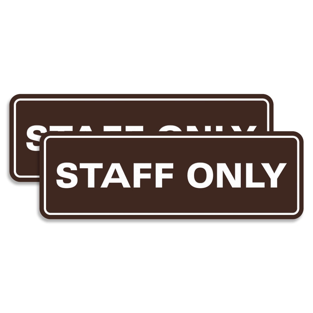 All Quality Standard Staff Only Wall or Door Sign | Easy Installation ...