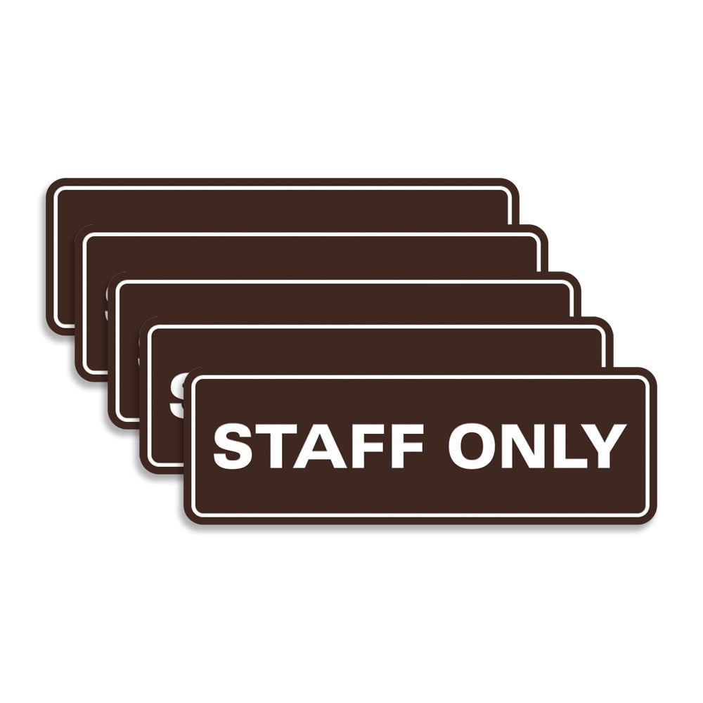 All Quality Standard Staff Only Wall or Door Sign | Easy Installation ...