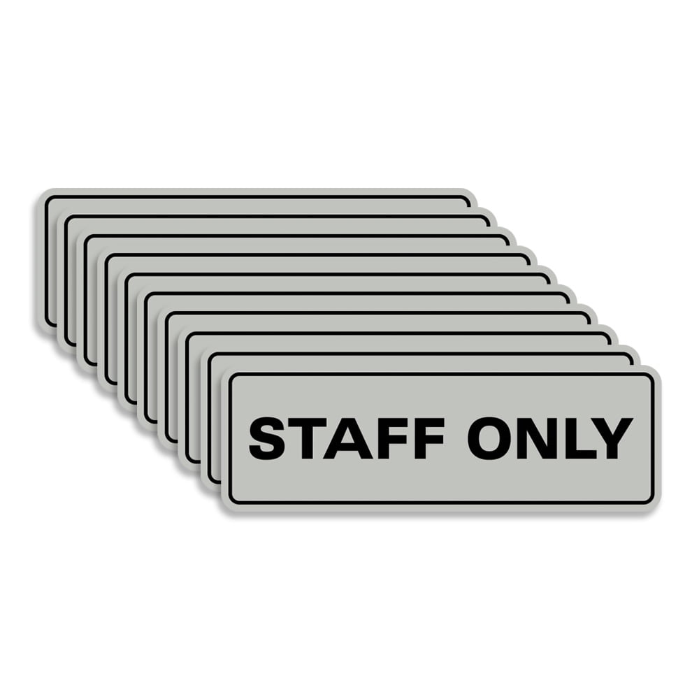 All Quality Standard Staff Only Wall or Door Sign | Easy Installation ...