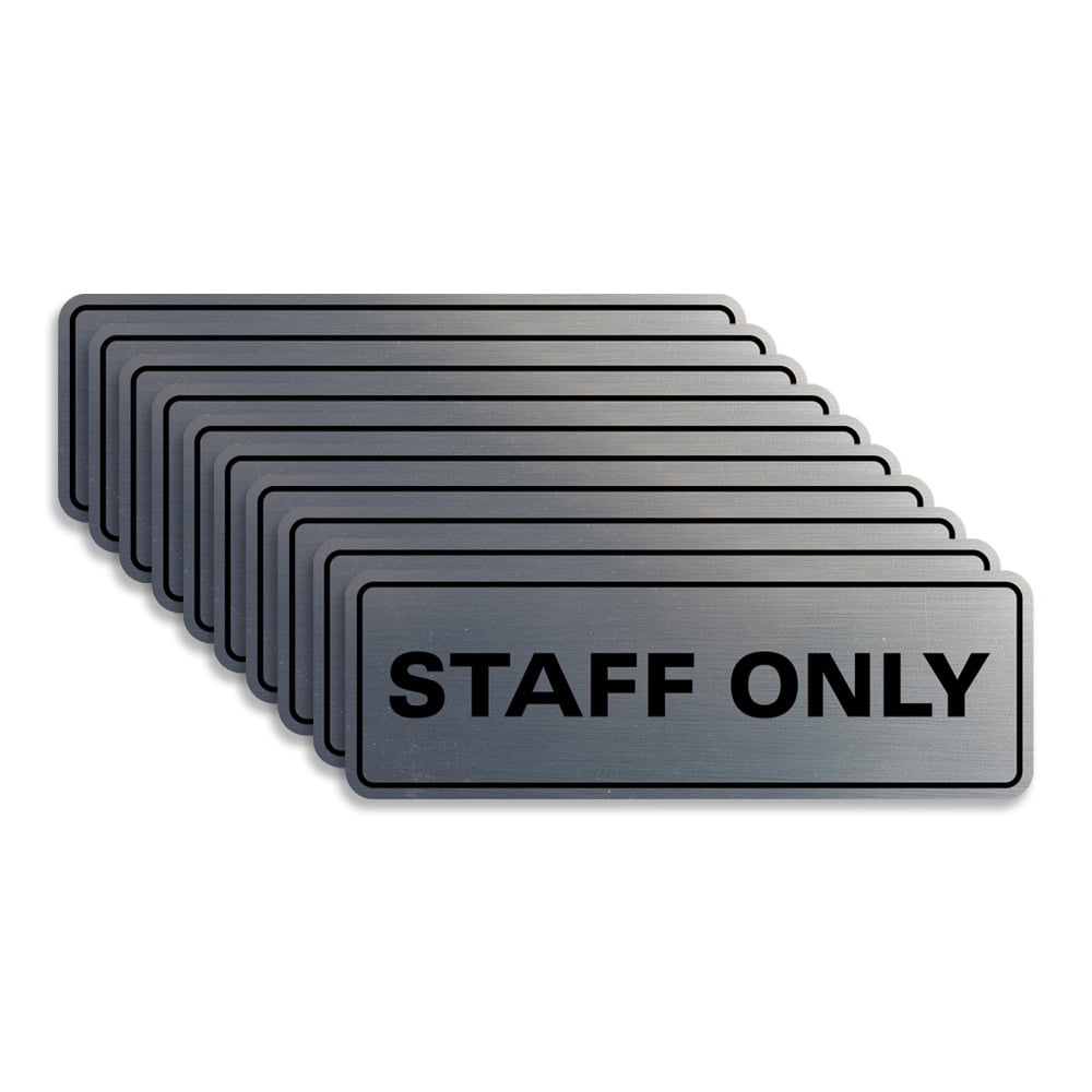 All Quality Standard Staff Only Wall or Door Sign | Easy Installation ...