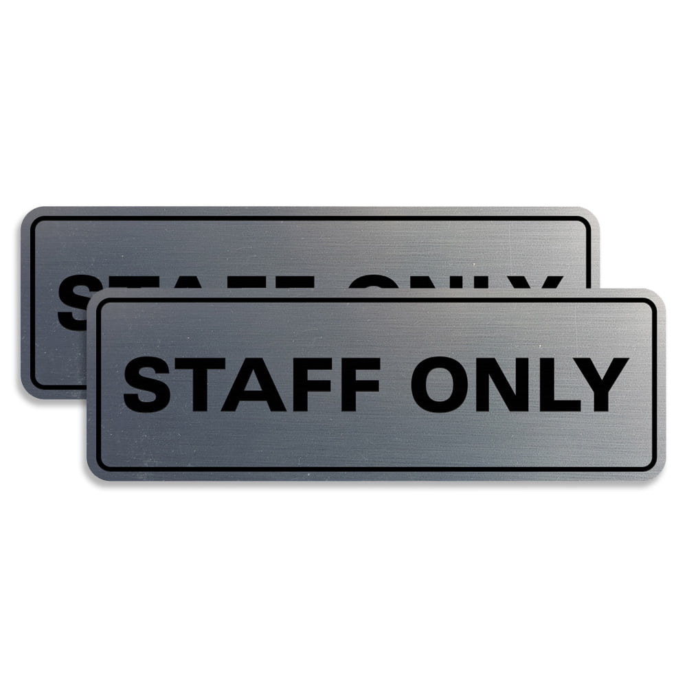 All Quality Standard Staff Only Wall or Door Sign | Easy Installation ...