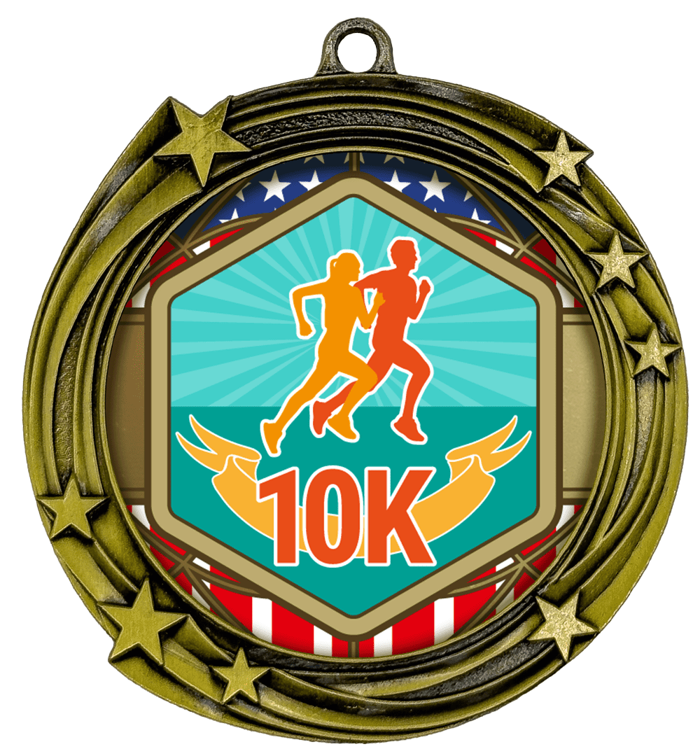 All Quality Stars Design 10k Medal - 1st, 2nd, 3rd Place - 3 Piece Set ...