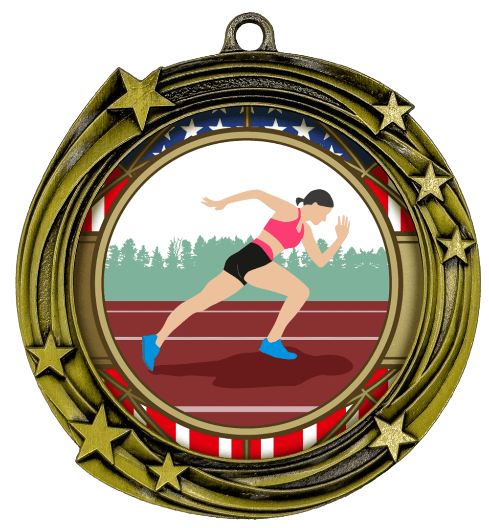 All Quality Stars Design Track and Field Medal (Female) | Competition ...