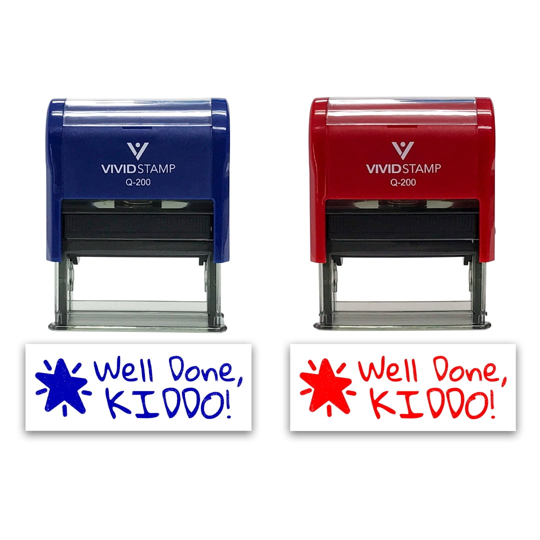 All Quality Well Done, Kiddo! Self-Inking Rubber Stamp Motivational ...