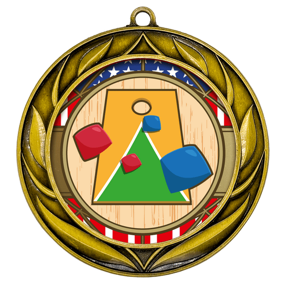 All Quality Wreath Design Cornhole Medal - 1st, 2nd, 3rd Place - 30 ...