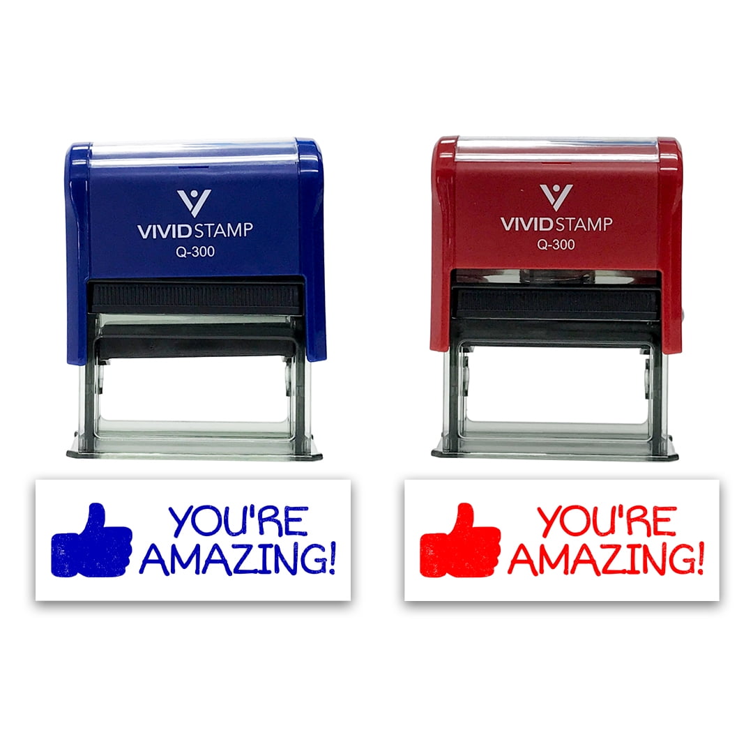 All Quality You're Amazing! Self-Inking Rubber Stamp Motivational ...