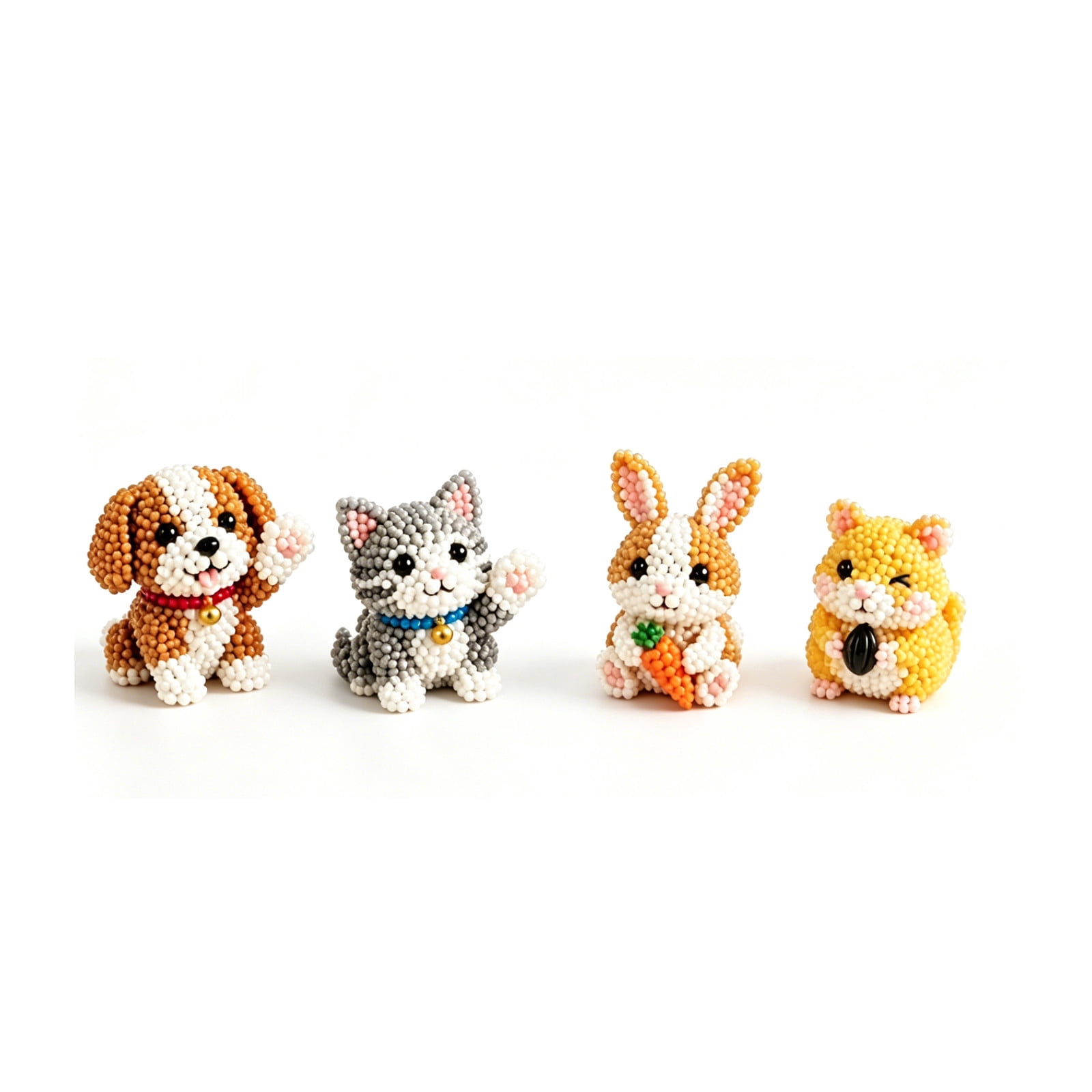 All Round Pearl Bead Art Making Kit, Fashion Animal Handcraft Set ...